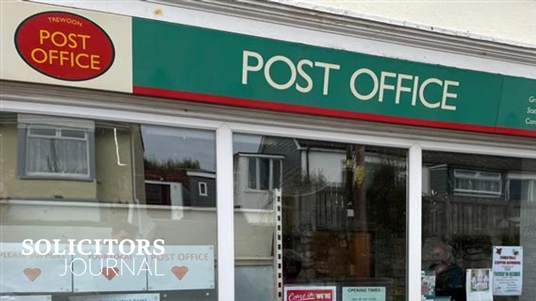Postmasters Affected by Horizon System: Addressing Bankruptcy and ...