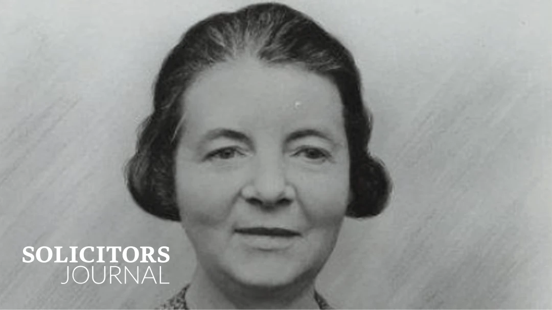 First woman solicitor honoured by Law Society - Solicitors Journal